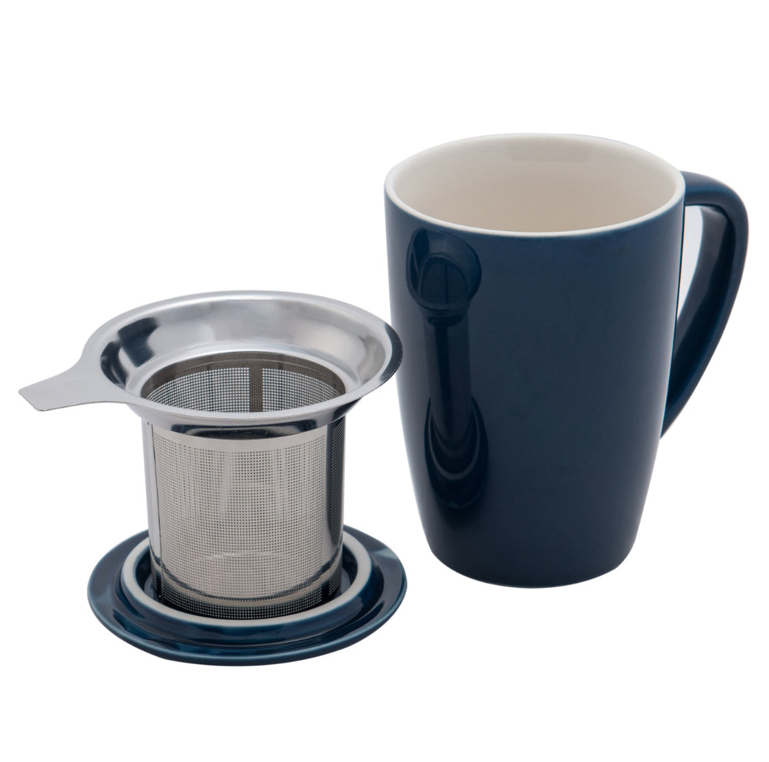 Ceramic Infuser Mug - Blue – Glenburn Fine Tea