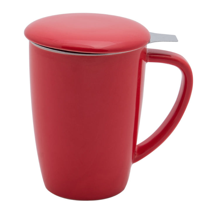 Ceramic Infuser Mug - Red – Glenburn Fine Tea